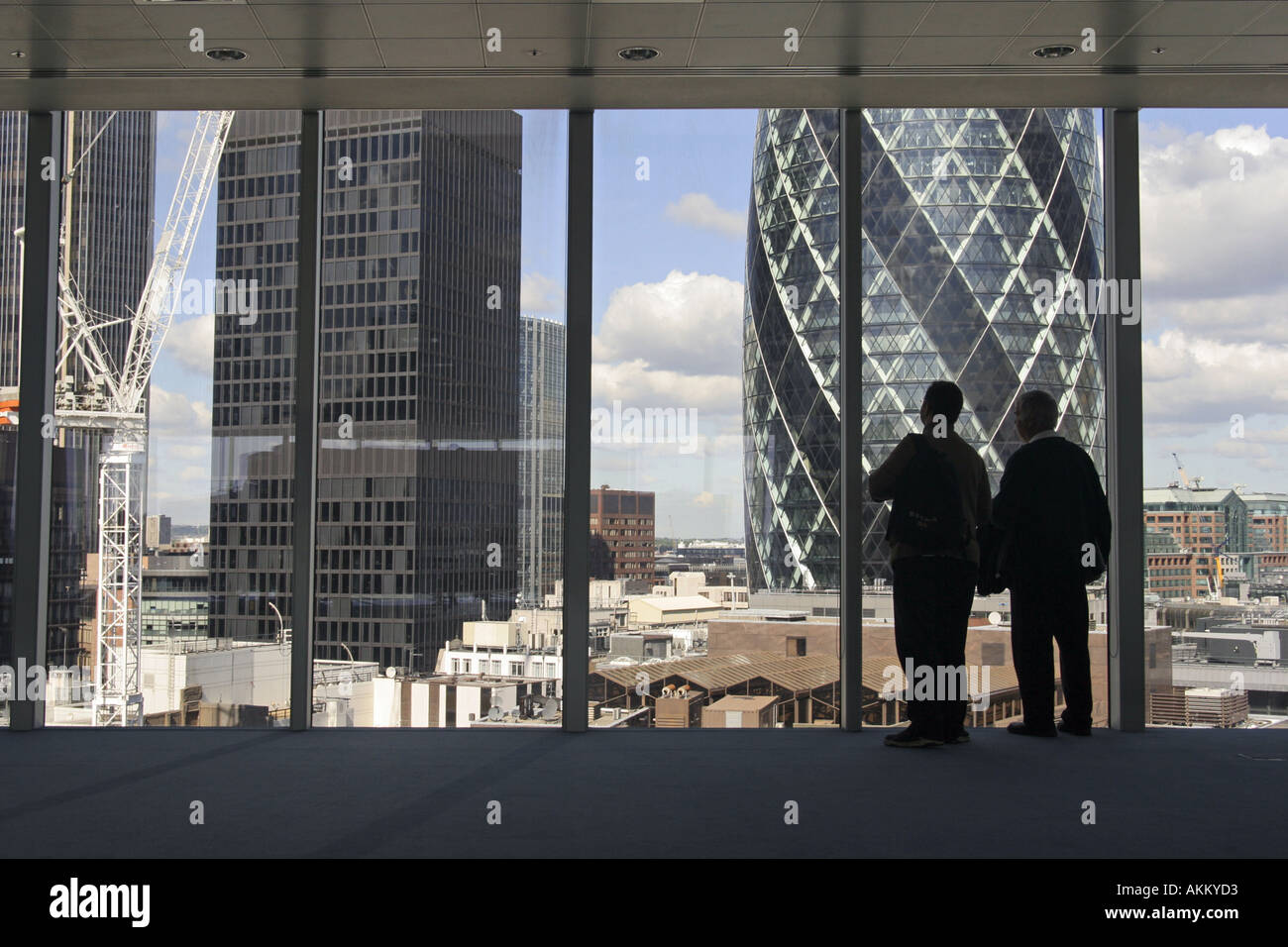 Office building view to the financial district City of London UK Stock ...