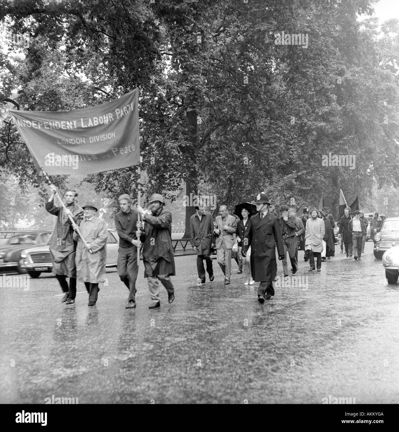 London protest march in 1968 against the Porton Down Biological Warfare ...