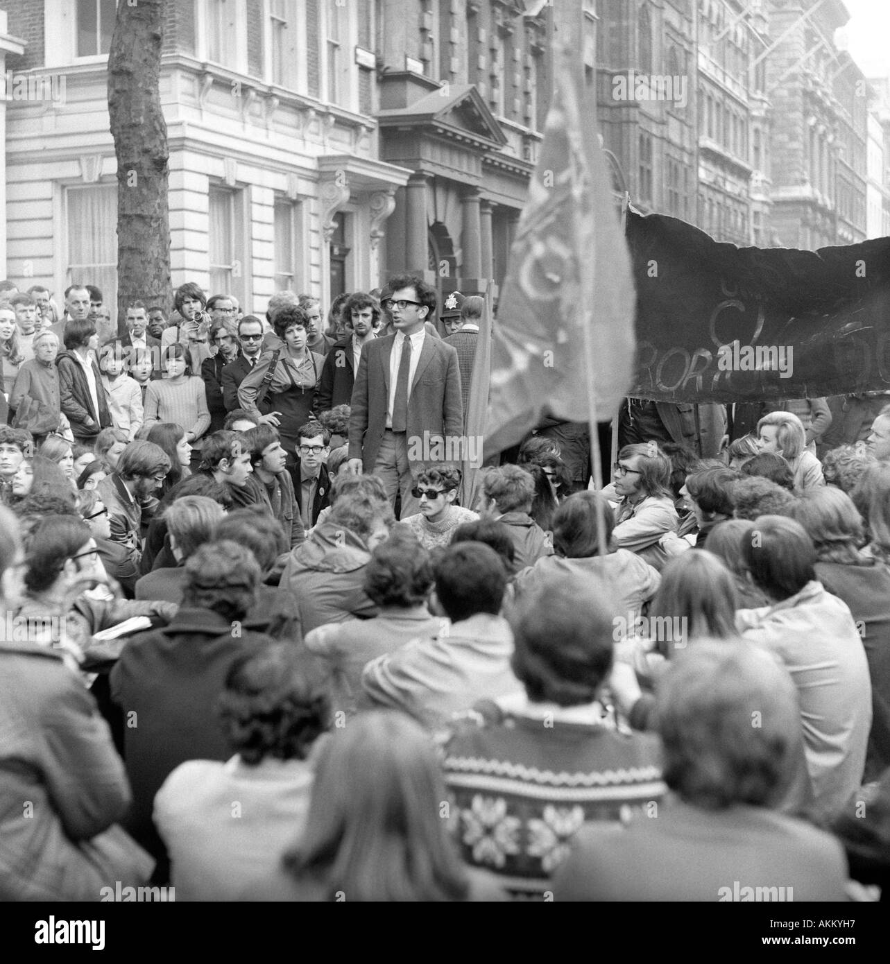 Protest sit in Black and White Stock Photos & Images - Alamy