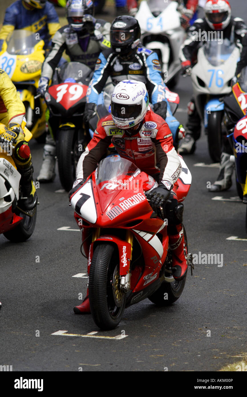 Guy Martin racing at Scarborough Stock Photo - Alamy