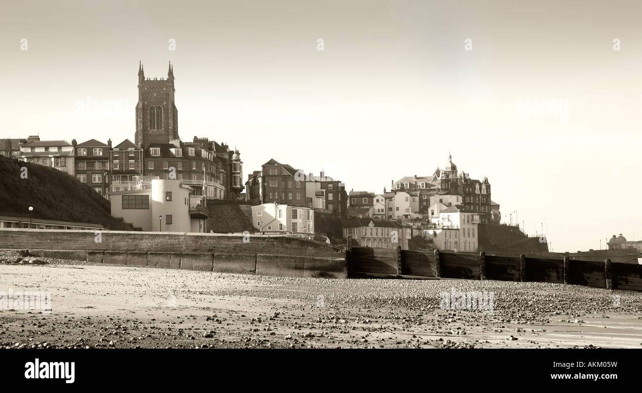 Cromer Town from the east beach Norfolk UK Stock Photo - Alamy