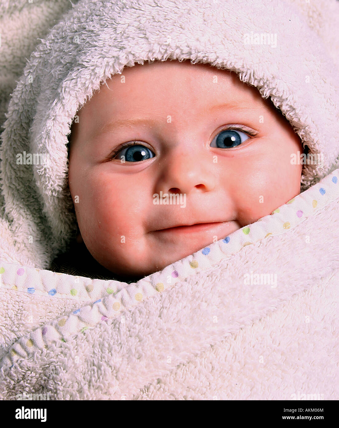 baby in towel Stock Photo - Alamy