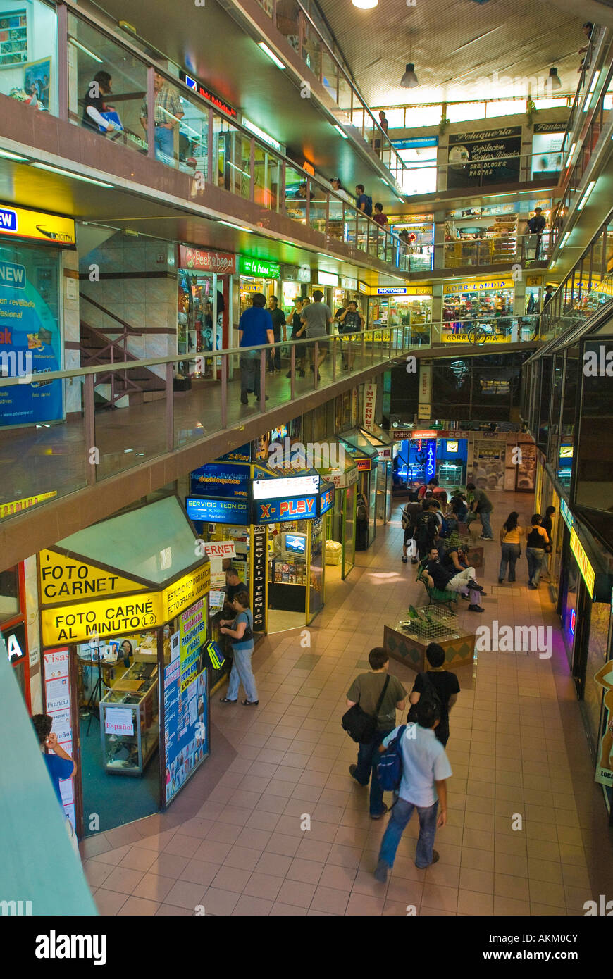 Shopping mall in Santiago, Chile Stock Photo - Alamy