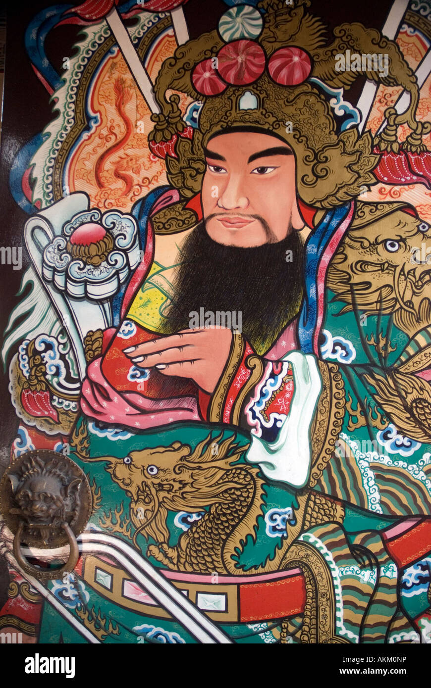 Detail of Pung Tao Gong Ancestral Temple, Chiang Mai Stock Photo - Alamy