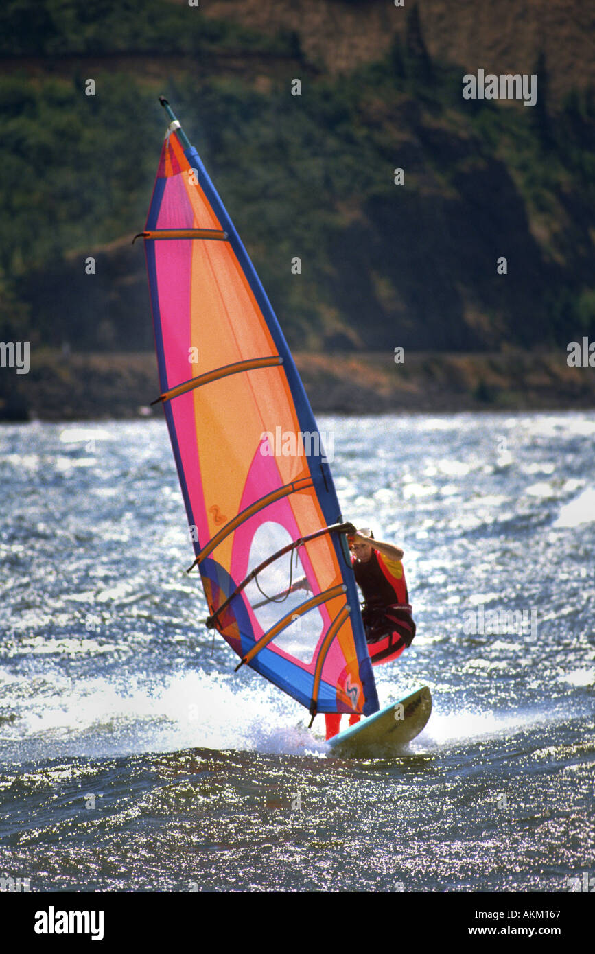 World class sail boarding in the Columbia River Gorge Hood River Oregon ...