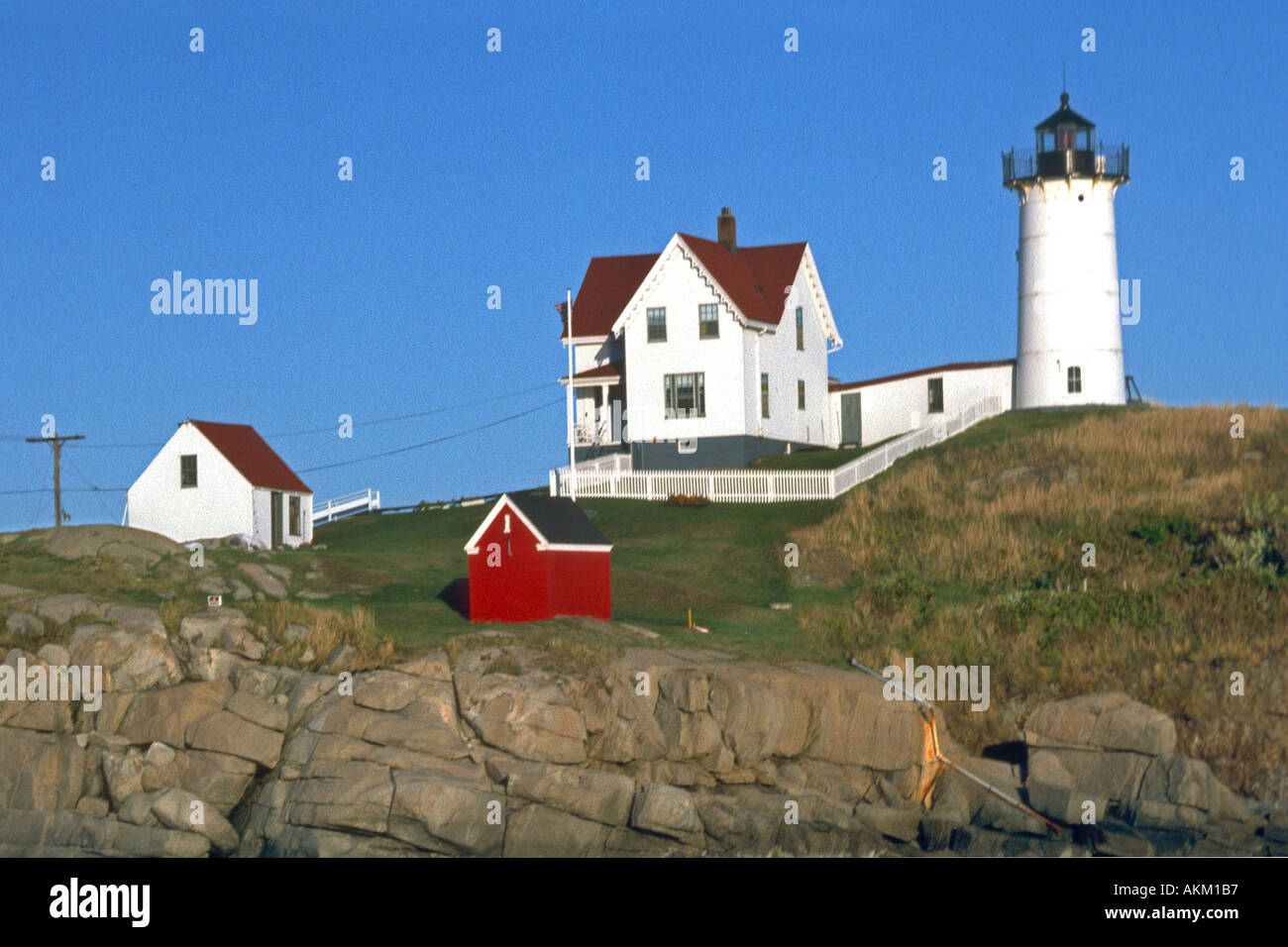 Nubble lighthouse, maine hi-res stock photography and images - Alamy