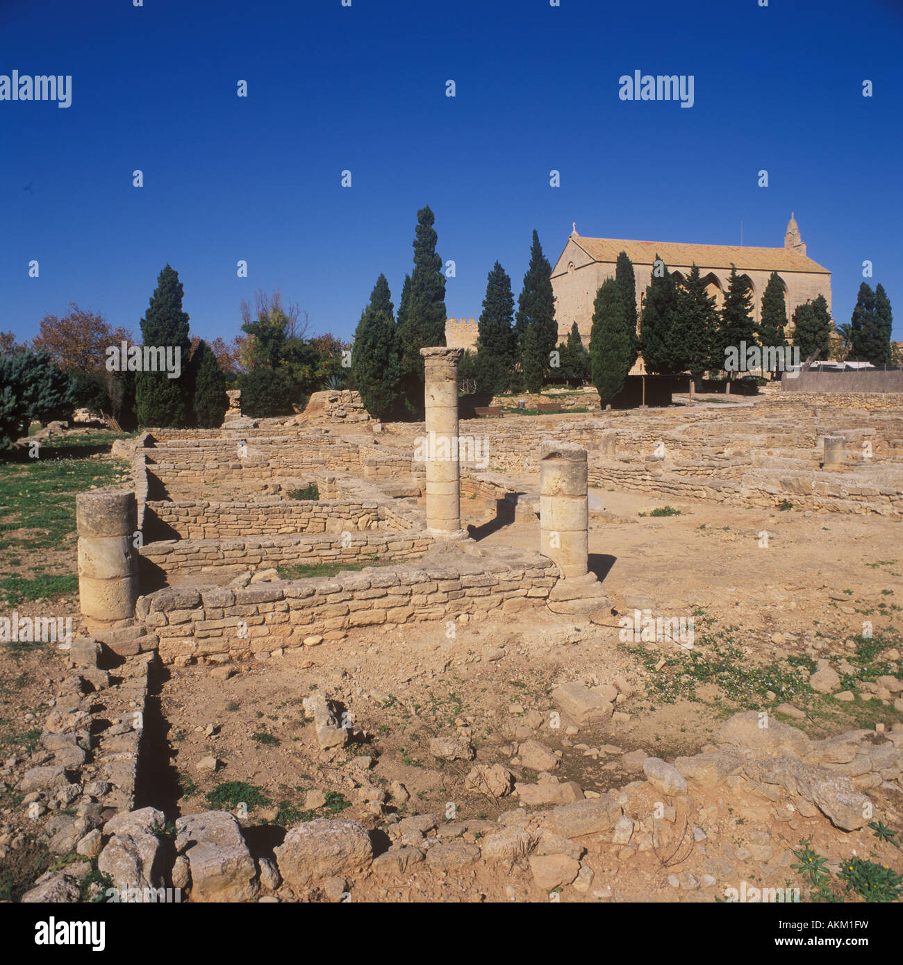 Well preserved remains of the Roman Town of Pollentia at Alcudia Old ...