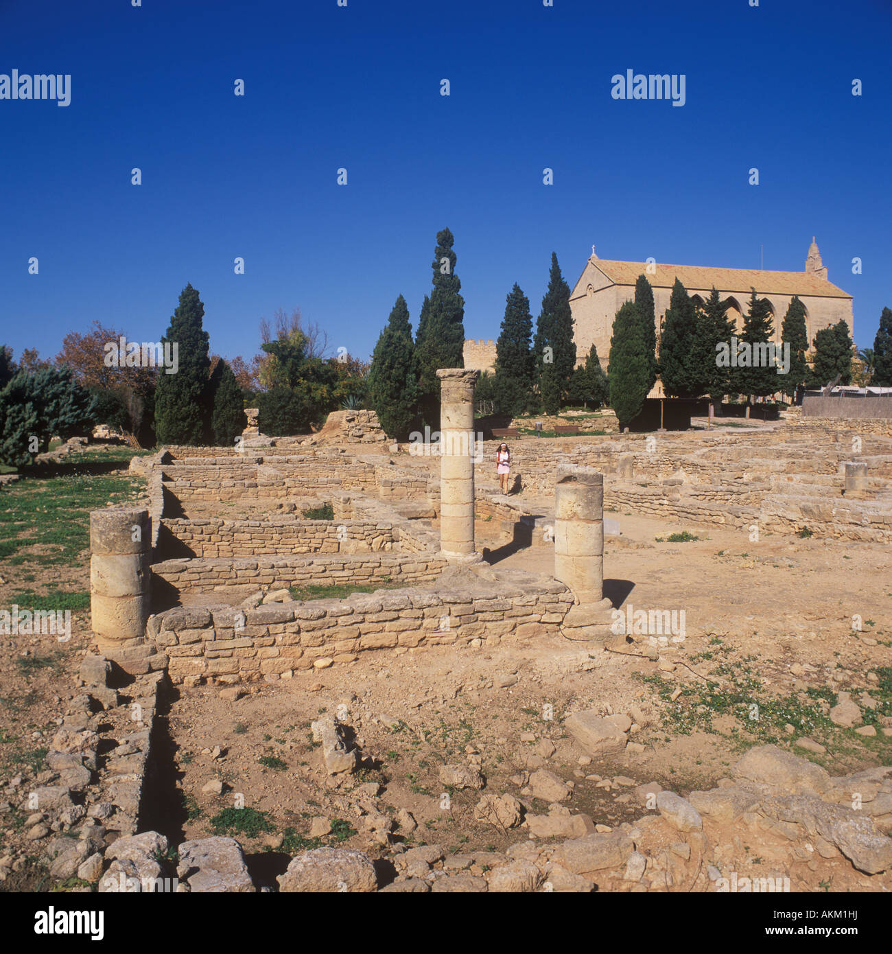 Well preserved remains of the Roman Town of Pollentia at Alcudia Old ...