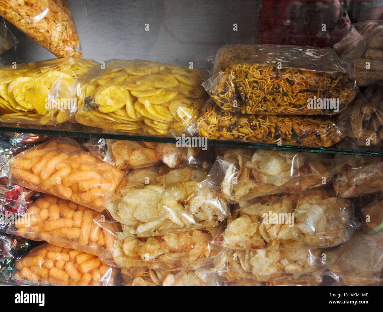 Packets of indian crisps hi-res stock photography and images - Alamy