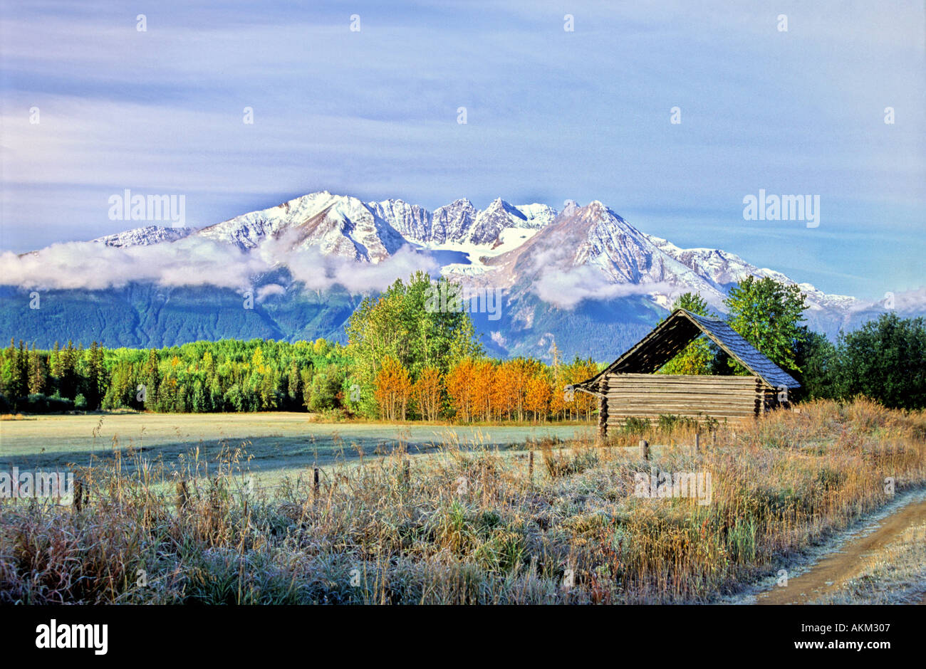 Hudson Bay Mountain autumn colors and frost Stock Photo - Alamy