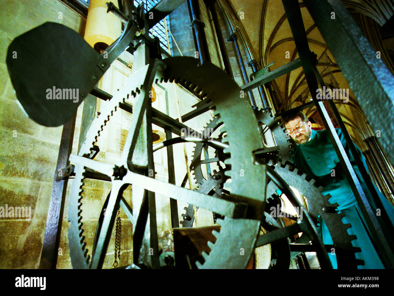 Salisbury cathedral clock hi-res stock photography and images - Alamy