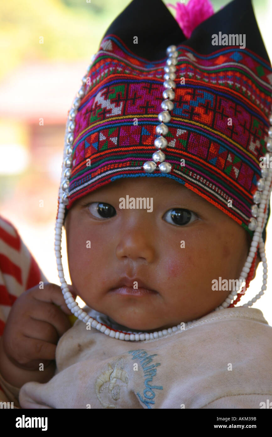 Akha child Chiang Rai region Thailand Stock Photo - Alamy