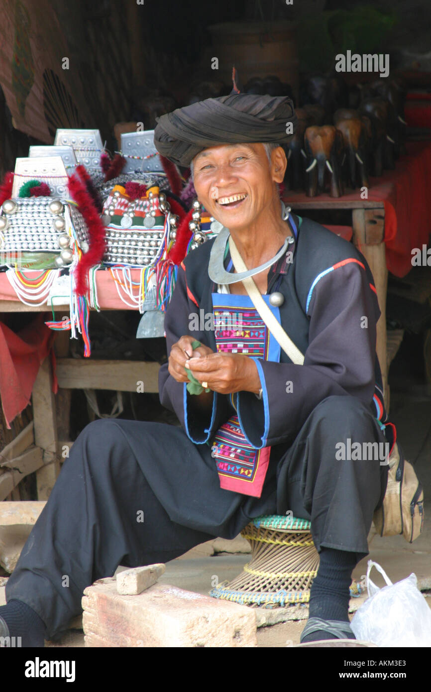 Lisu man selling musical instruments Stock Photo - Alamy