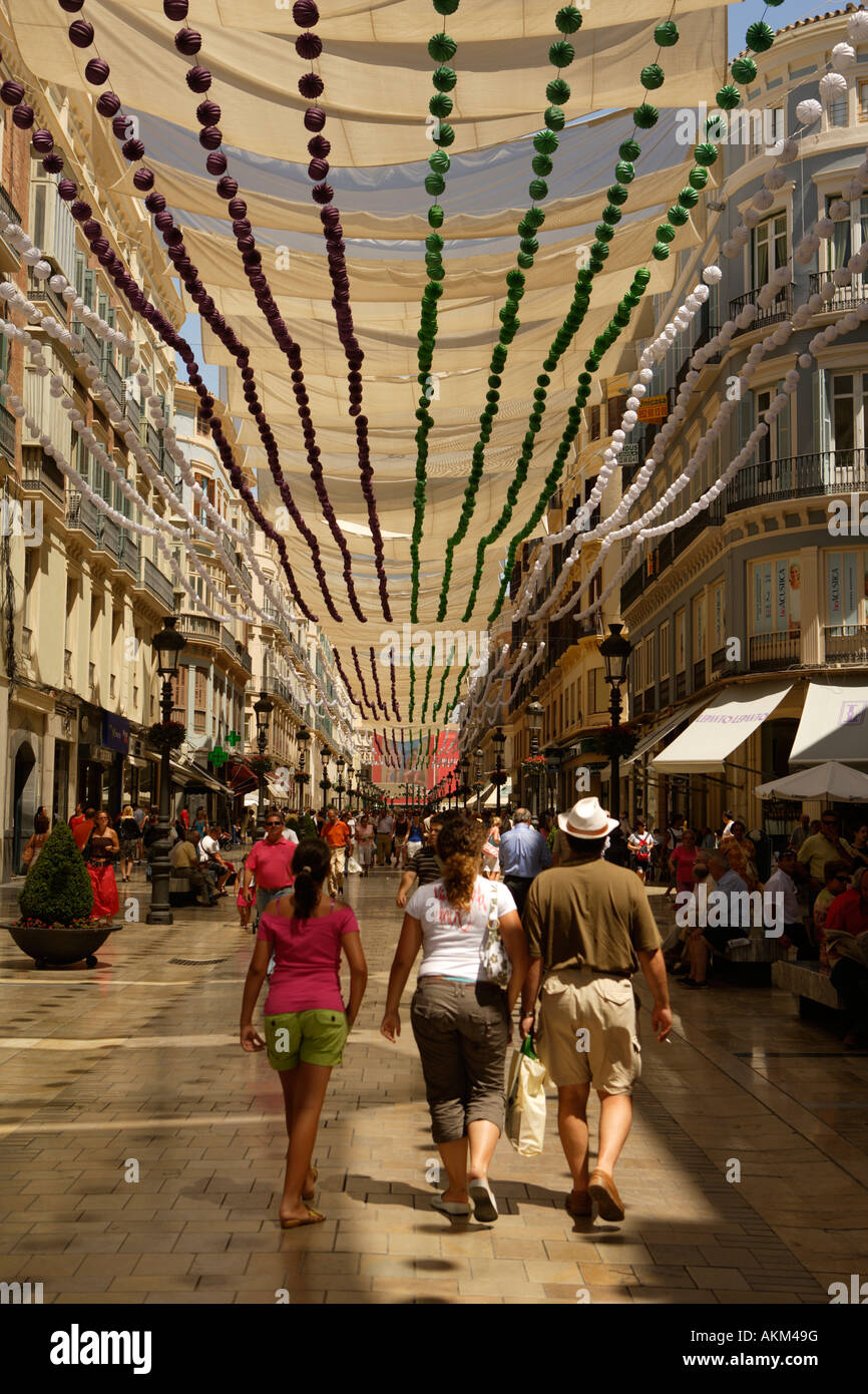 City Centre Malaga Andalucia Spain Stock Photo - Alamy