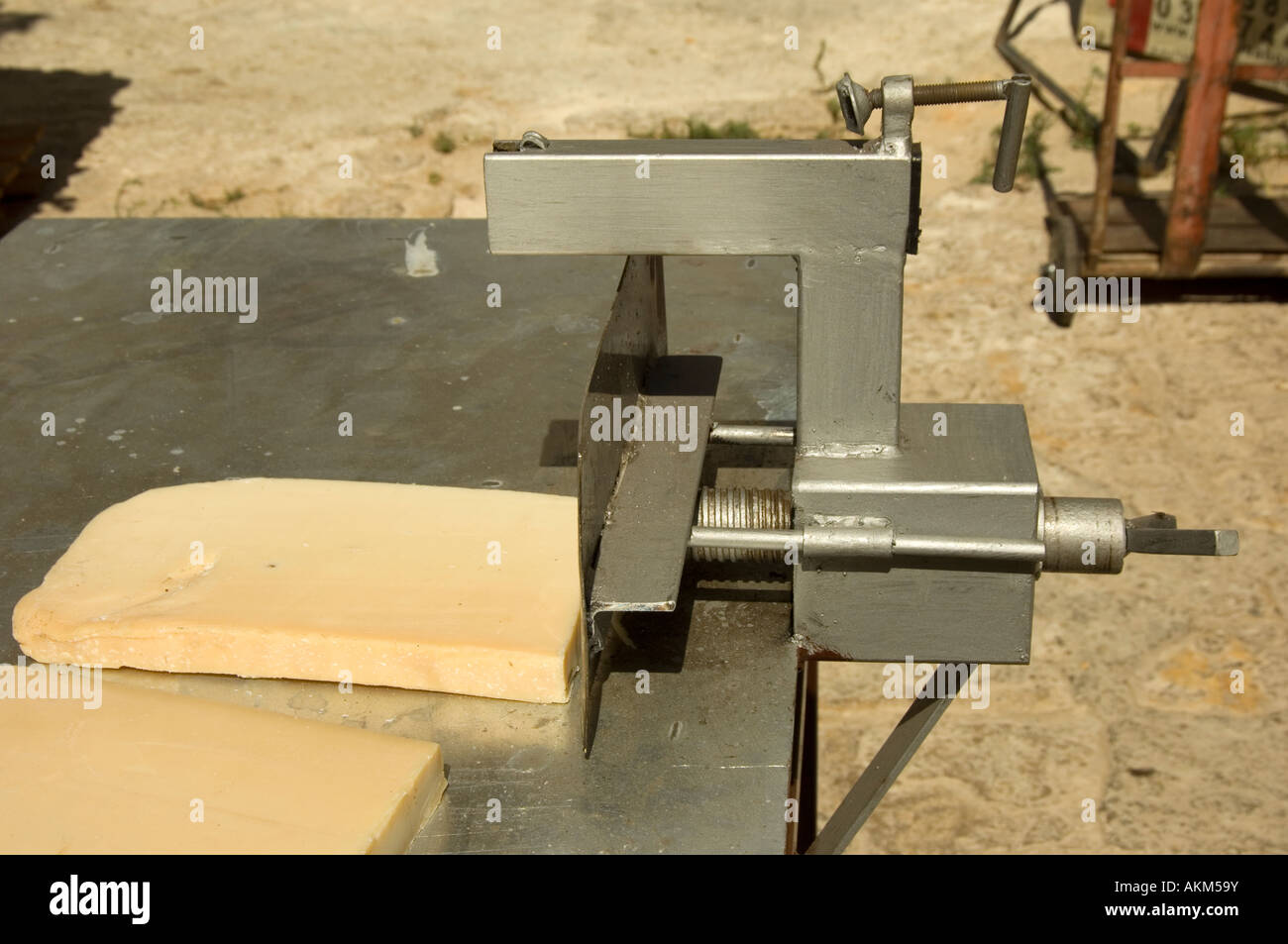 Soap cutting machine Stock Photo - Alamy