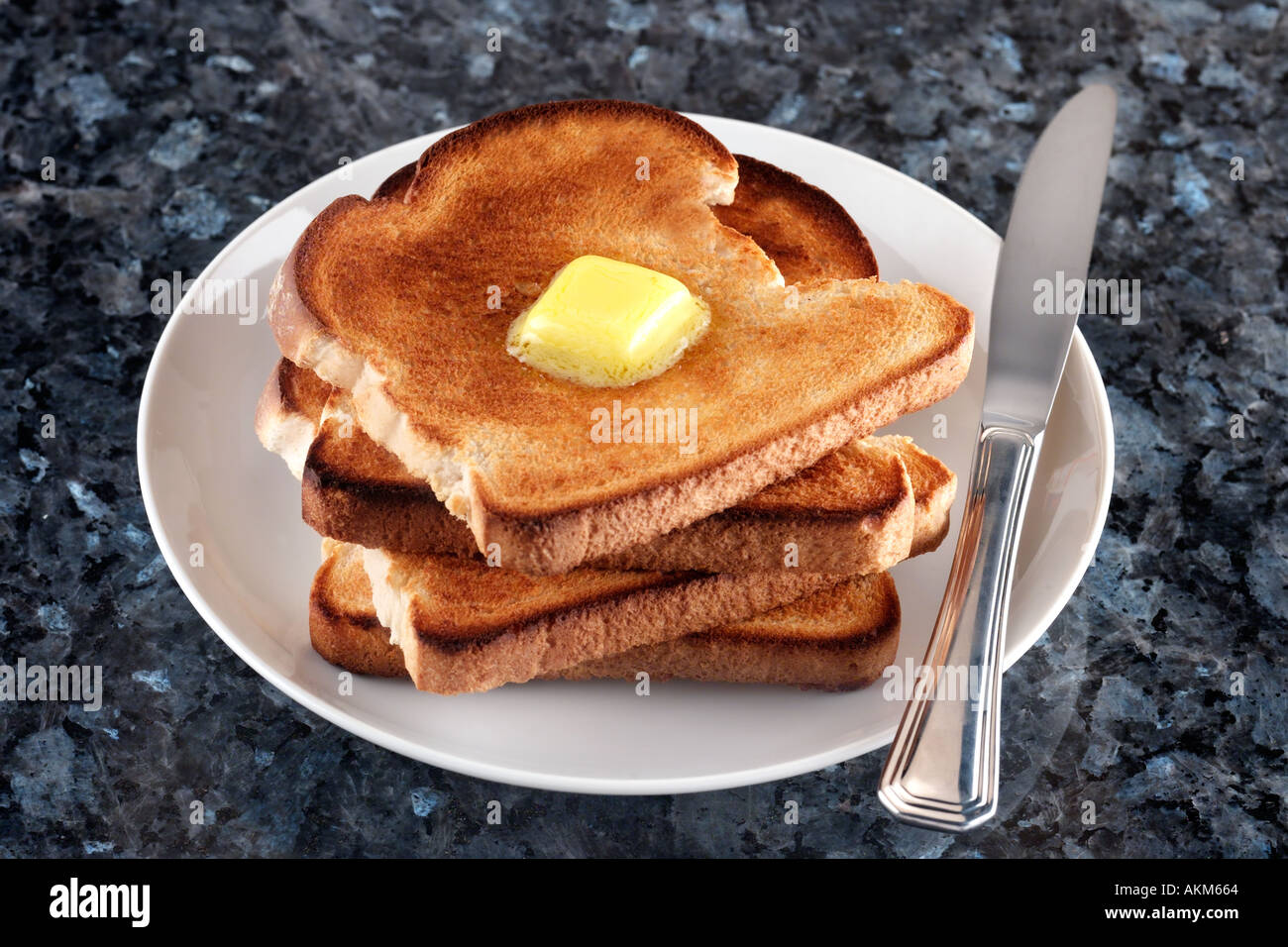 Butter melting pile toast hi-res stock photography and images - Alamy