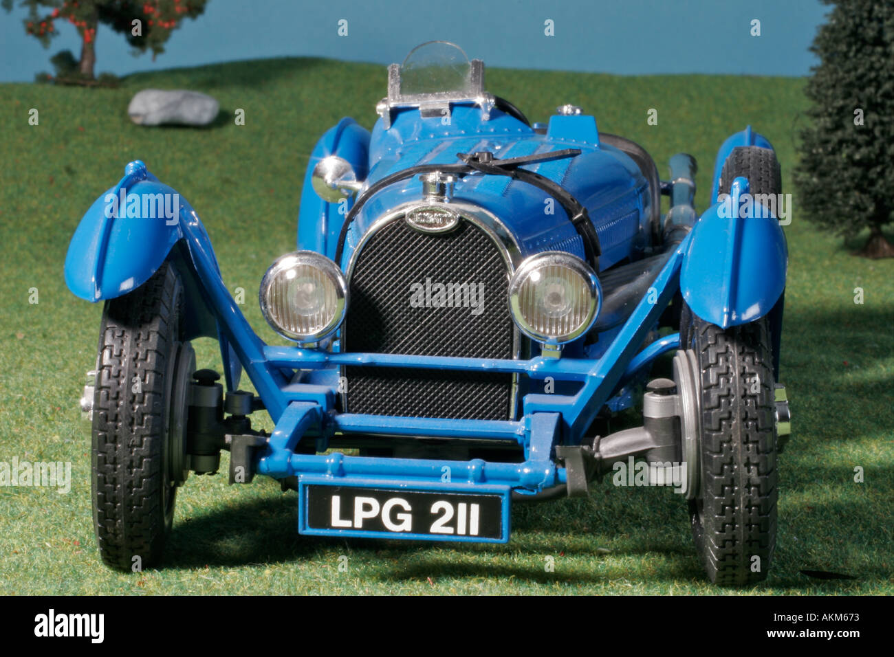 Oldtimer Car model Bugatti Type 59 Stock Photo - Alamy