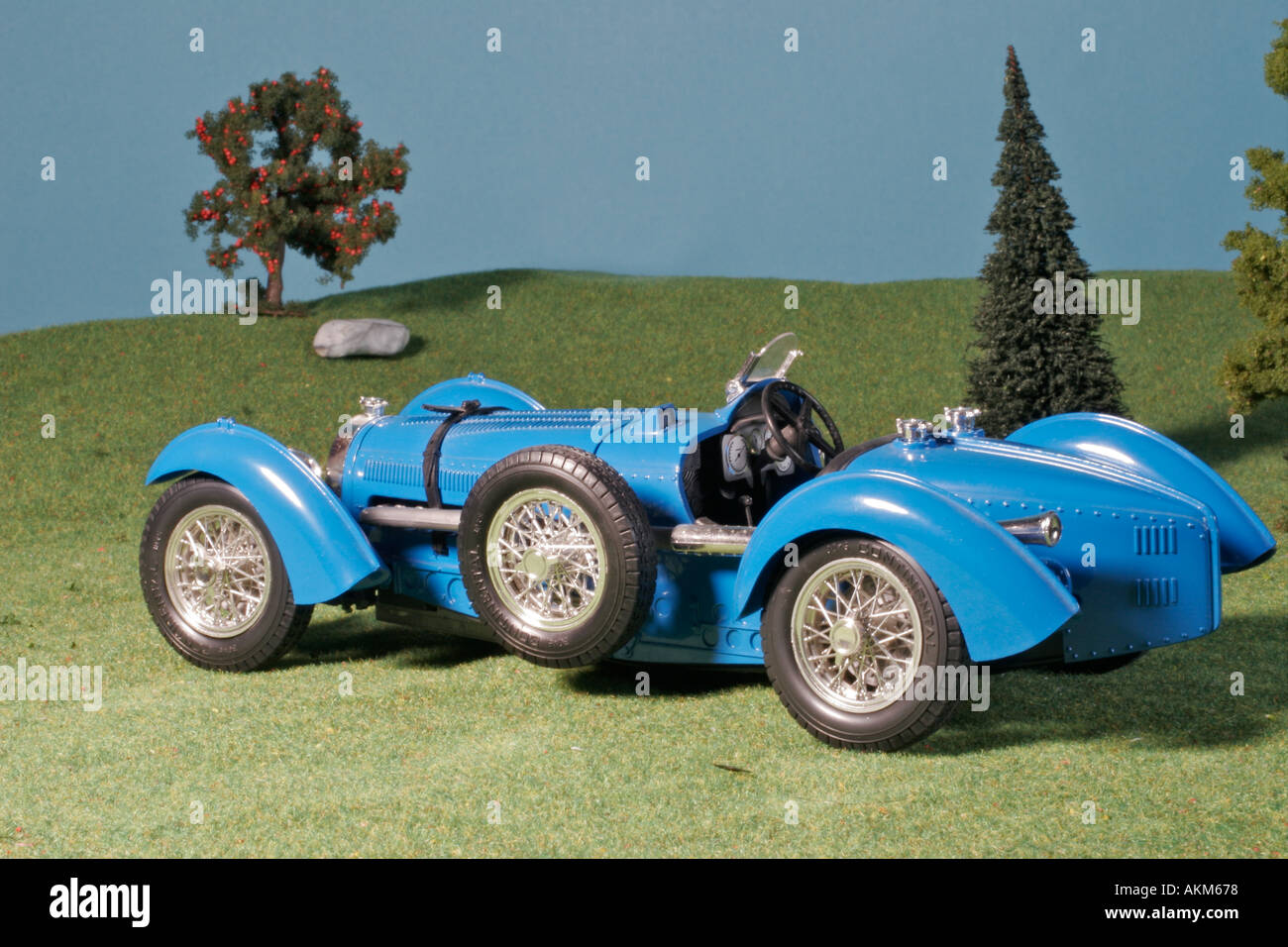 Oldtimer Car model Bugatti Type 59 Stock Photo - Alamy