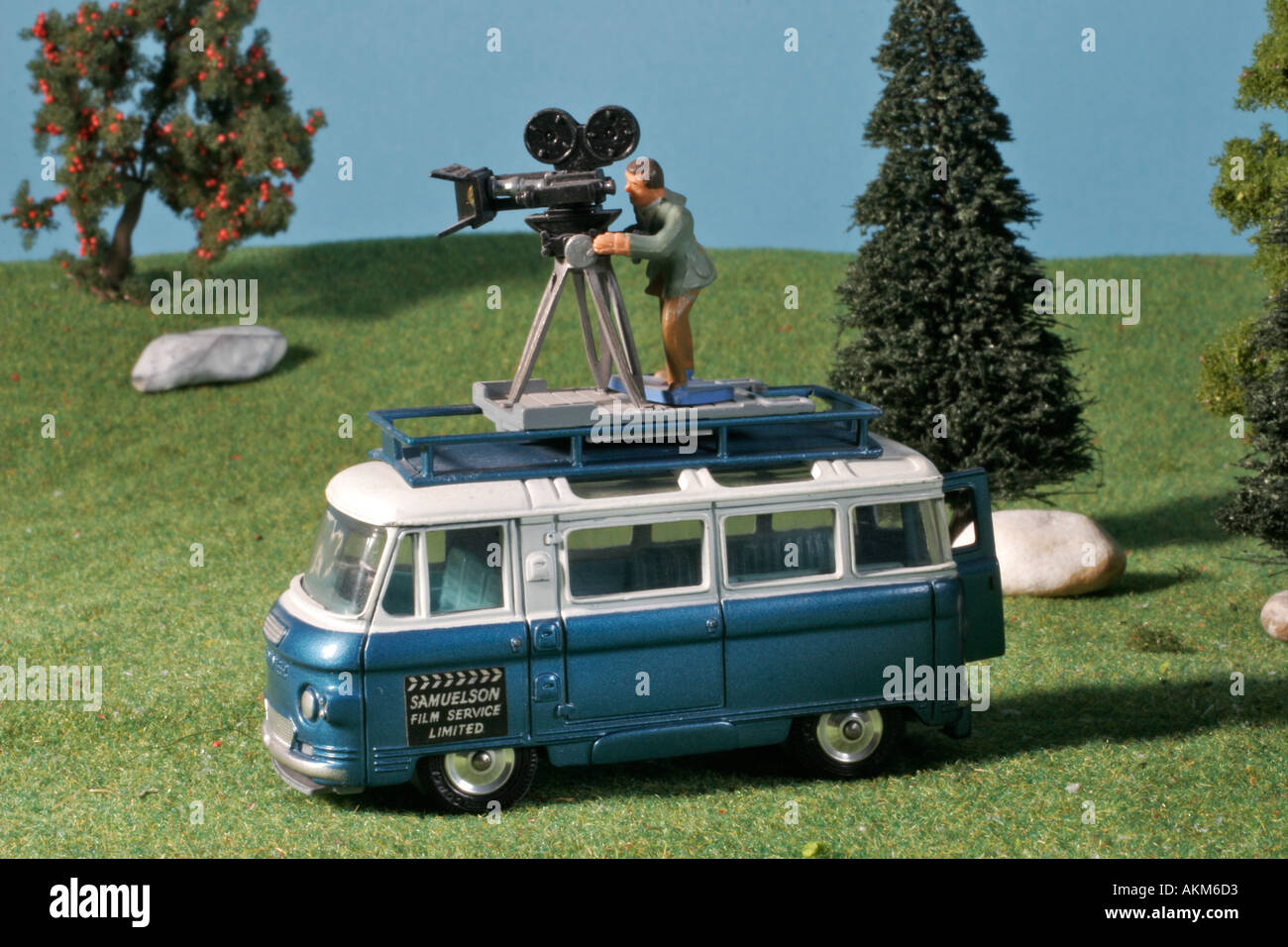 Oldtimer Car model VW Bus Stock Photo - Alamy