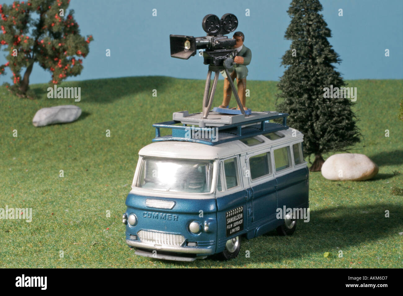 Oldtimer Car model VW Bus Stock Photo - Alamy