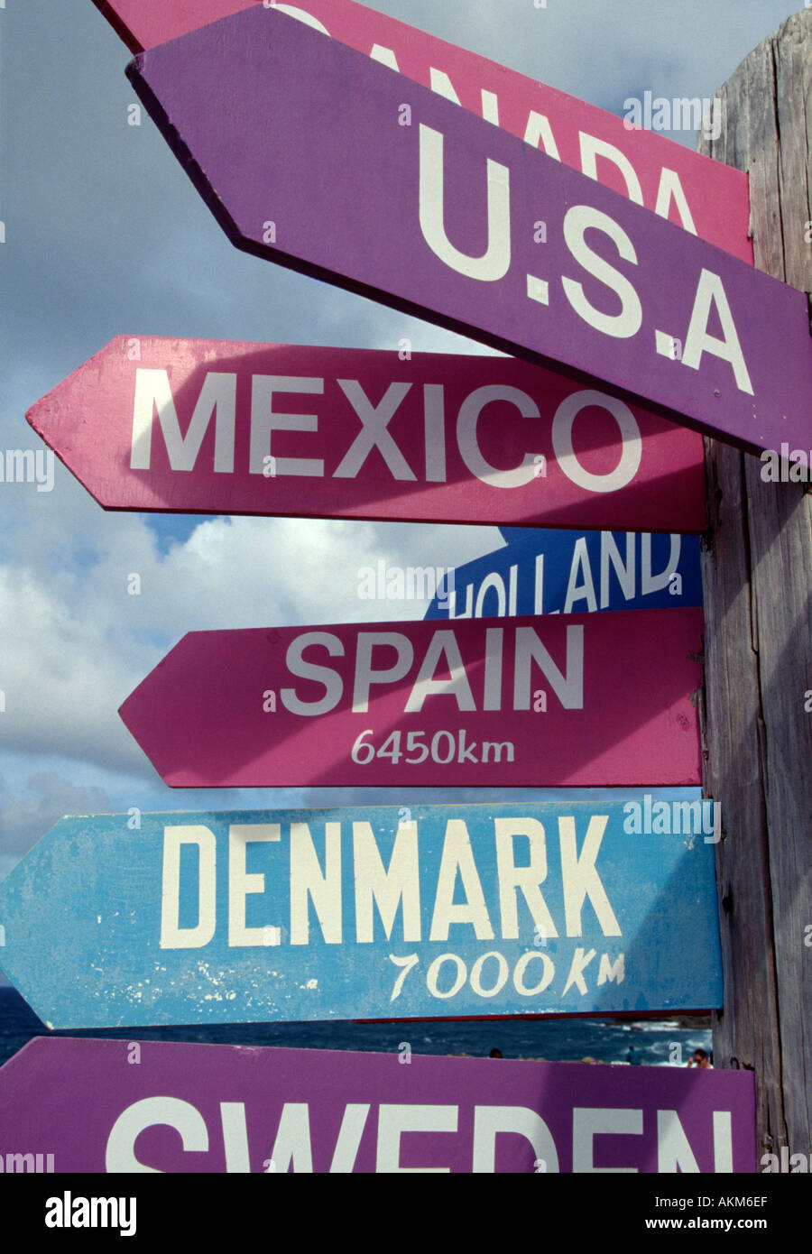 Countries sign hi-res stock photography and images - Alamy