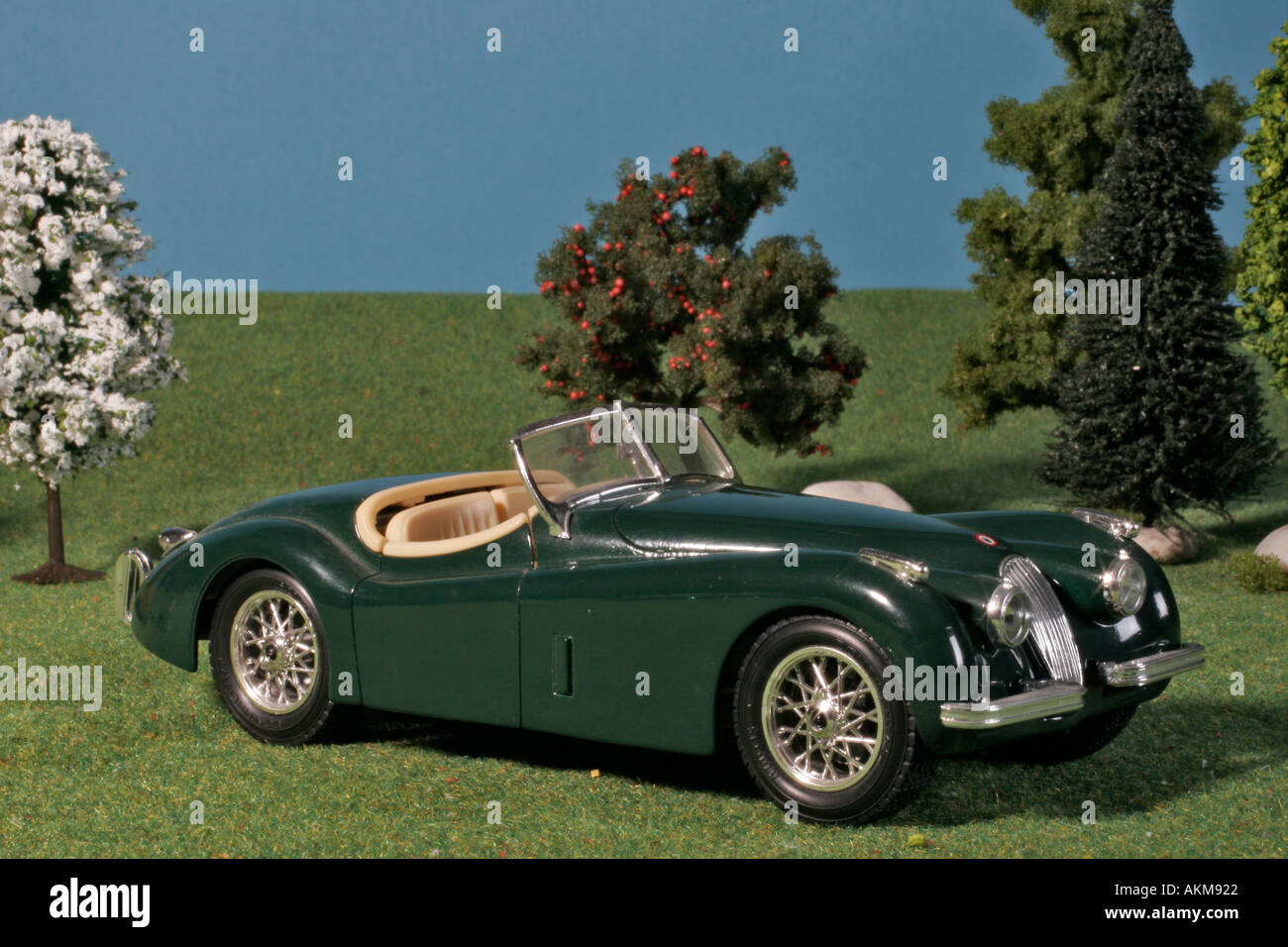 Oldtimer Car model Jaguar XK 120 1948 Stock Photo - Alamy