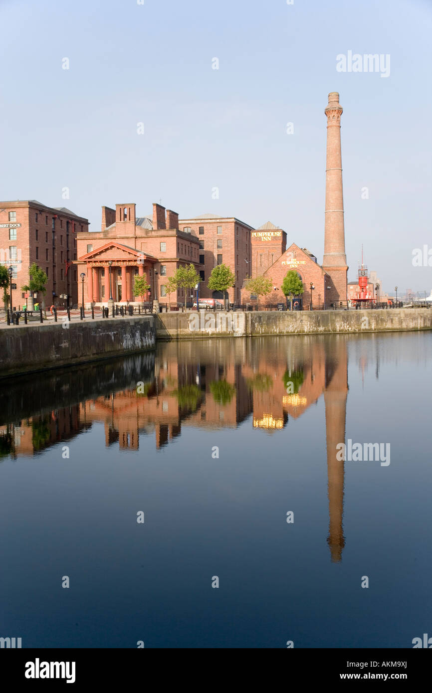 The Pump House Inn from the Hartley Quay with Canning Dock in front ...