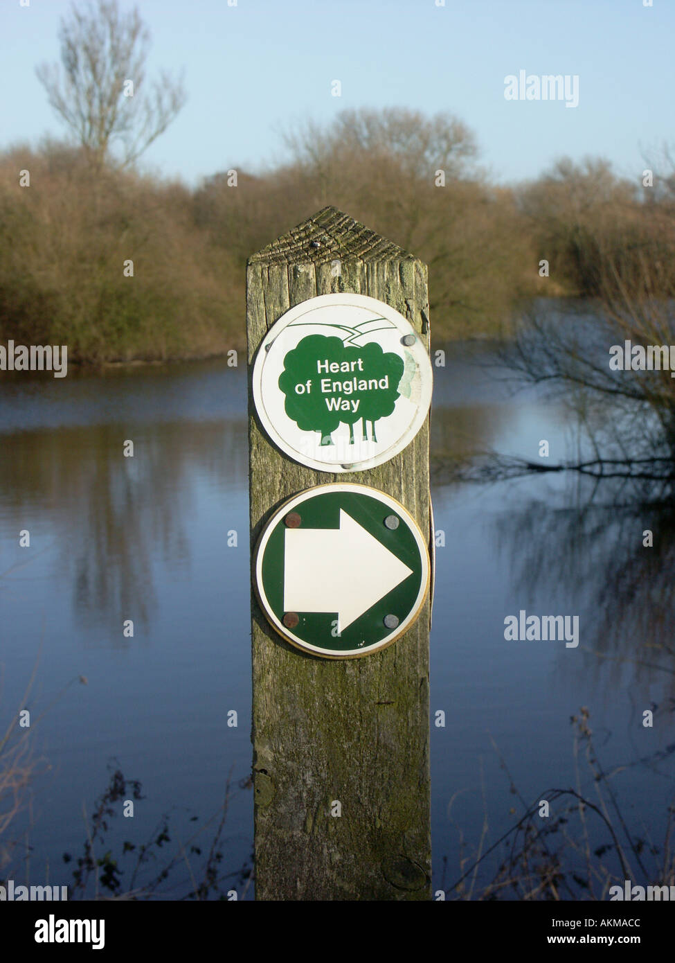 Heart of England Way Sign Stock Photo - Alamy