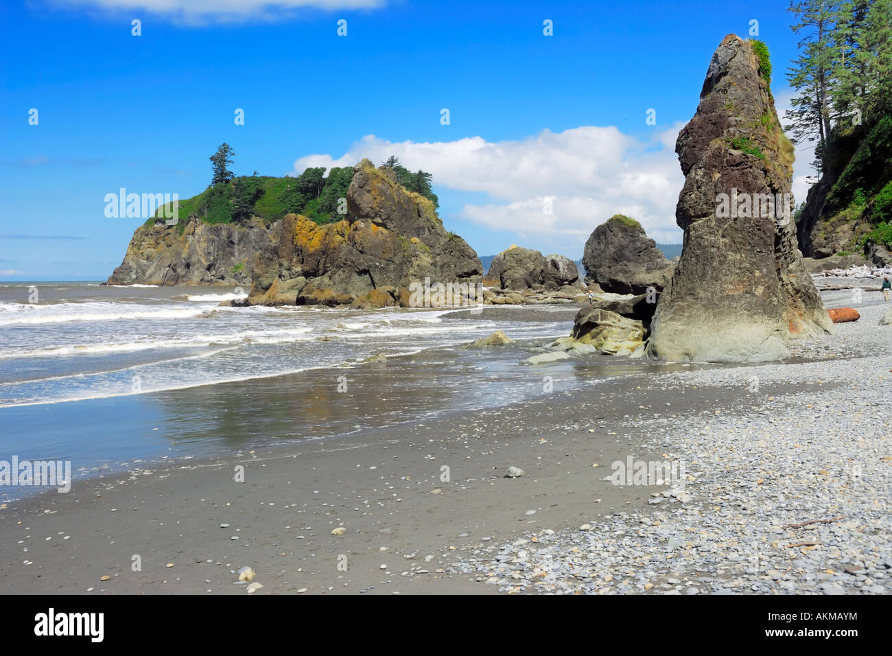 Ruby Beach north of Kalaloch Olympic Peninsula Washington USA Stock ...