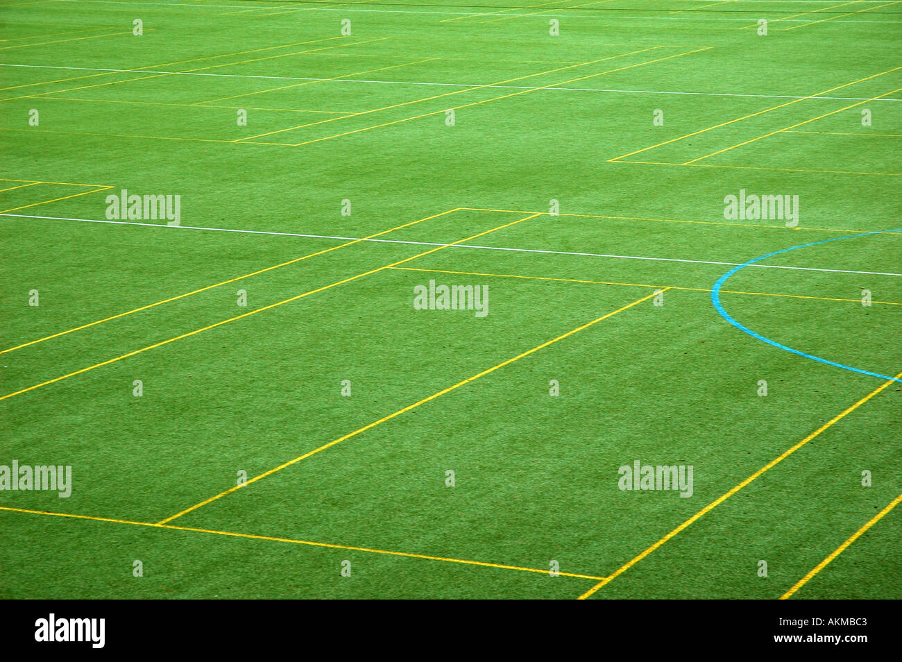 Sport field markings Stock Photo - Alamy