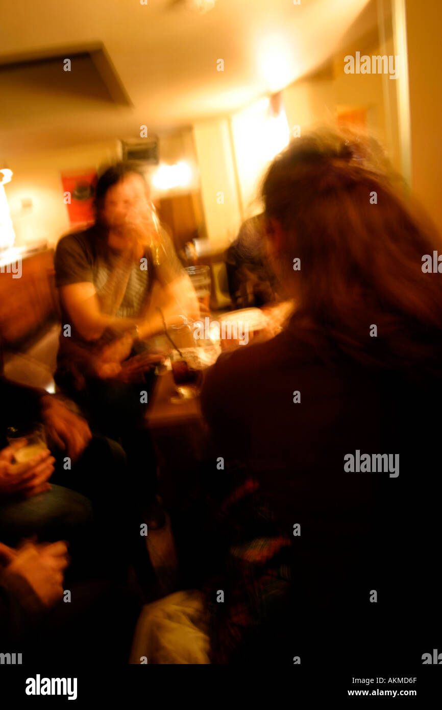 Business Networking In A Wine Bar Stock Photo - Alamy