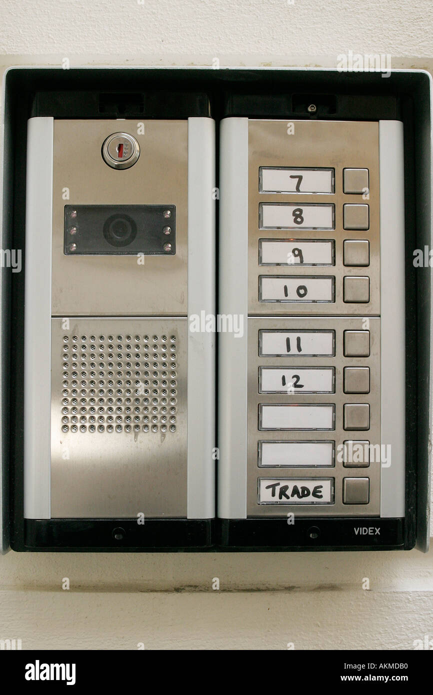 Access Control Entry Phone Stock Photo - Alamy