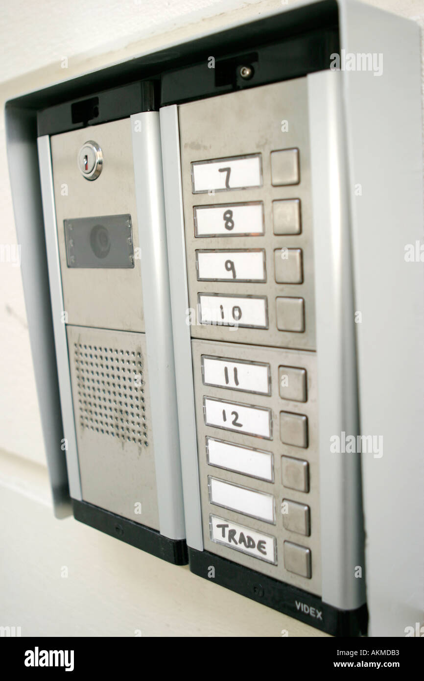 Access Control Entry Phone Stock Photo - Alamy