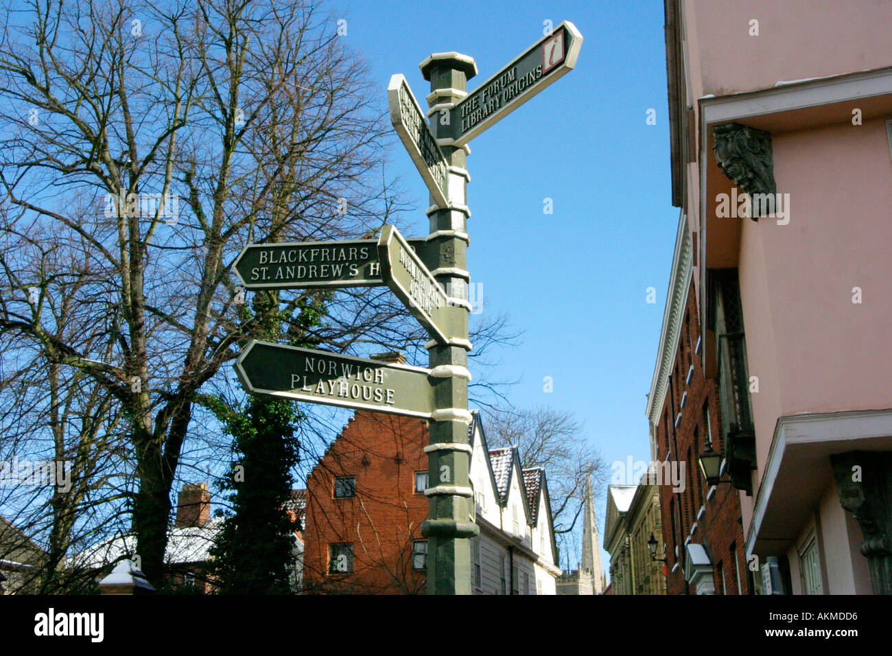 Street Signs Norwich Norfolk UK Stock Photo - Alamy
