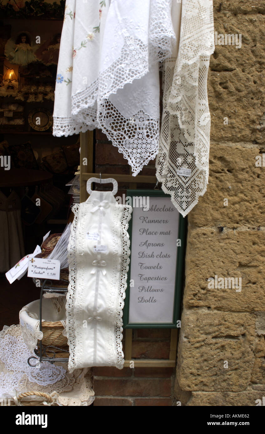 Bobbin lace shop hi-res stock photography and images - Alamy