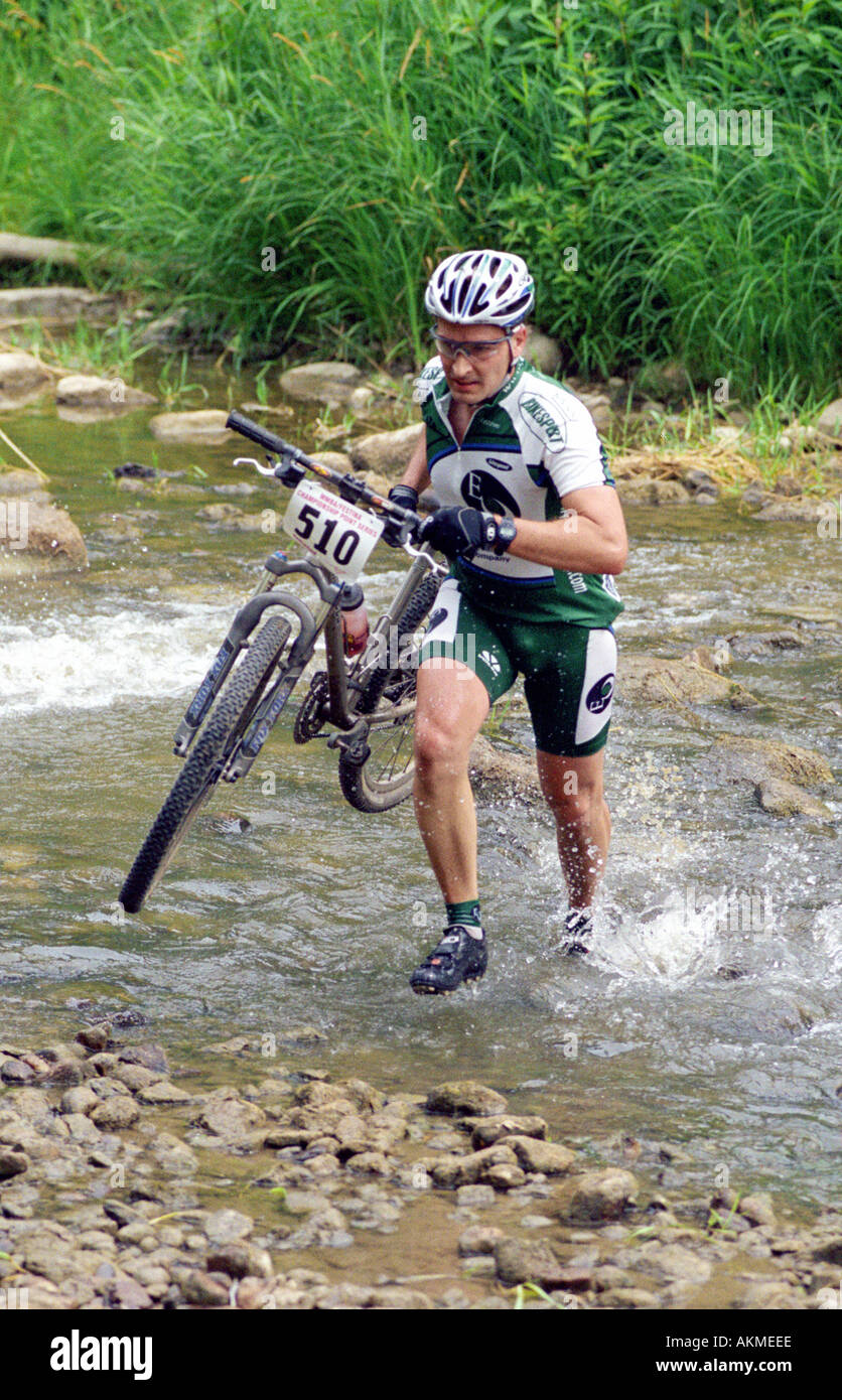 Mountain bike race competition test abilities of bicycle race ...