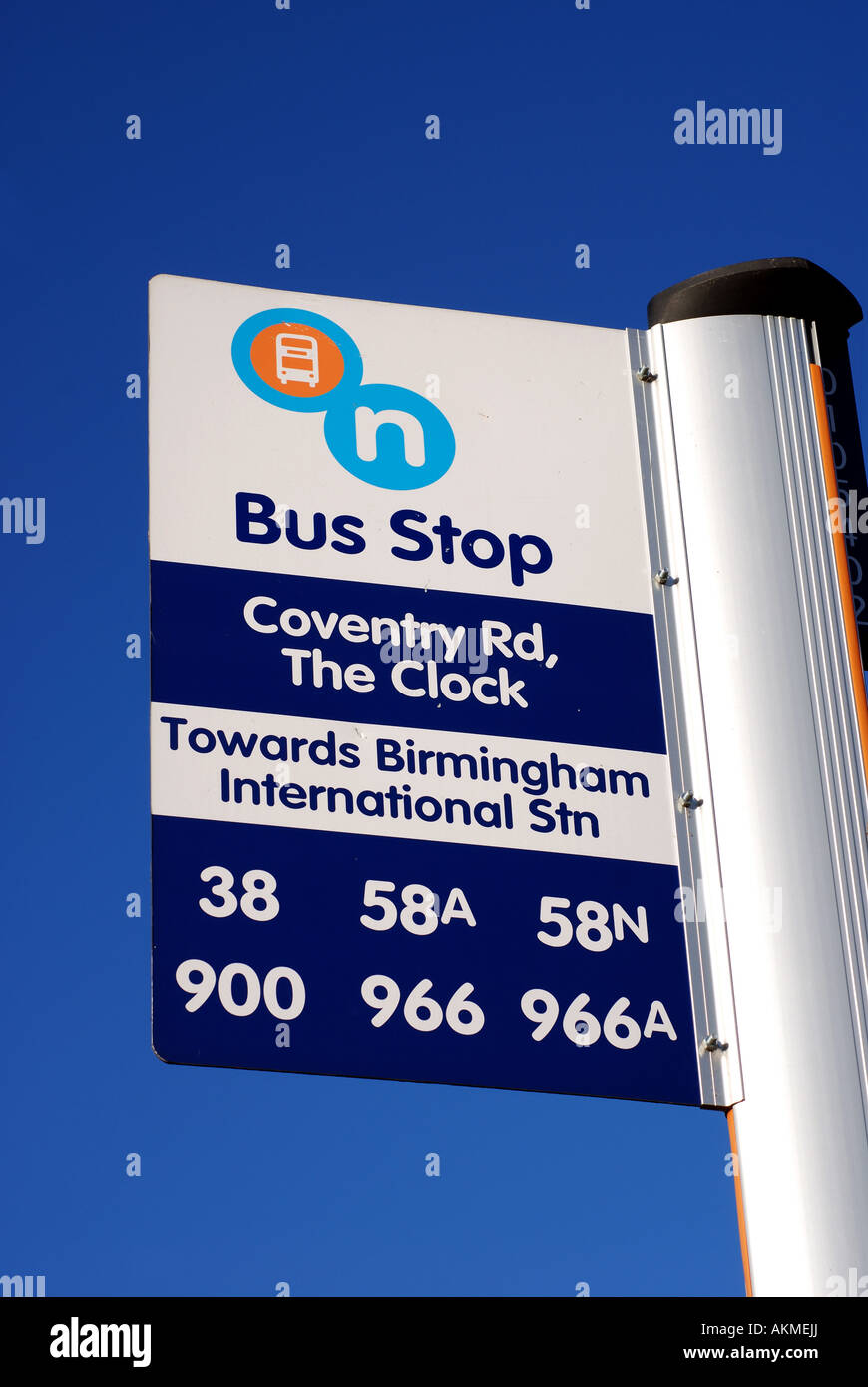 Network West Midlands bus stop, Birmingham, England, UK Stock Photo - Alamy