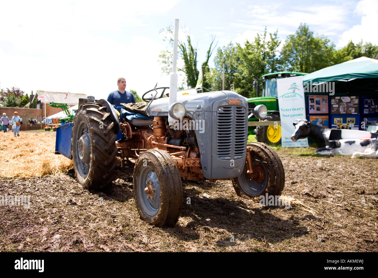 Grey ferguson tractor ploughing hi-res stock photography and images - Alamy