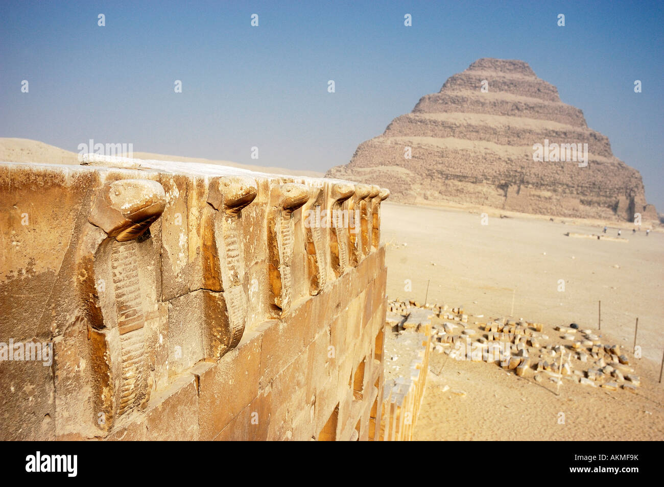 The Step Pyramid Complex of Djoser Zozer Saqqara Egypt Stock Photo - Alamy