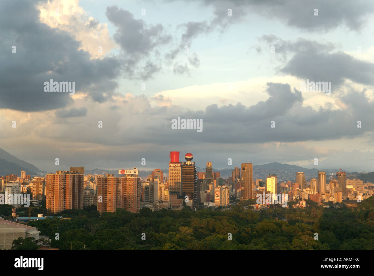 The skyline of Caracas Venezuela Stock Photo - Alamy