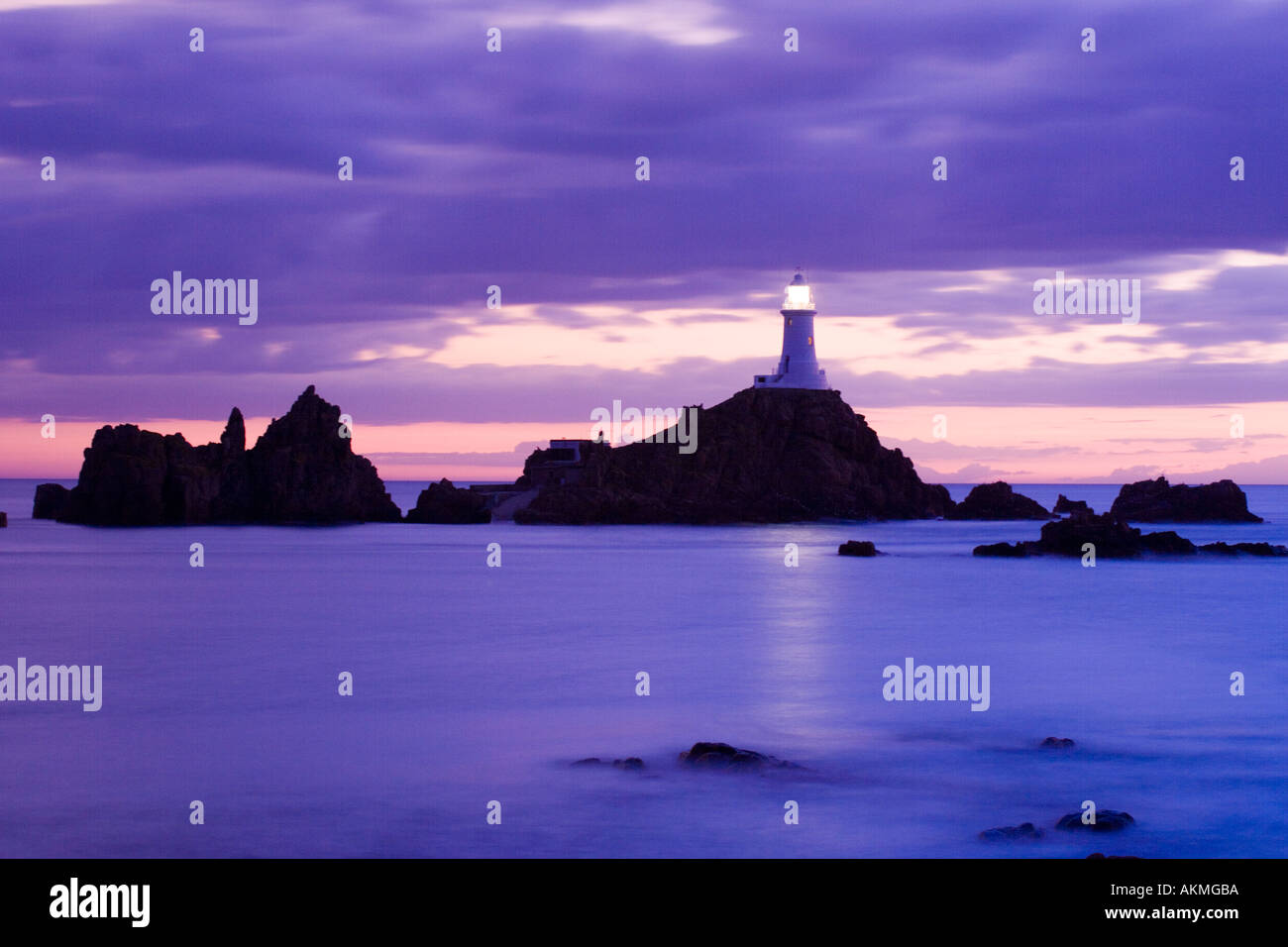 La Corbiere Lighthouse, Jersey, Channel Islands, UK Stock Photo - Alamy