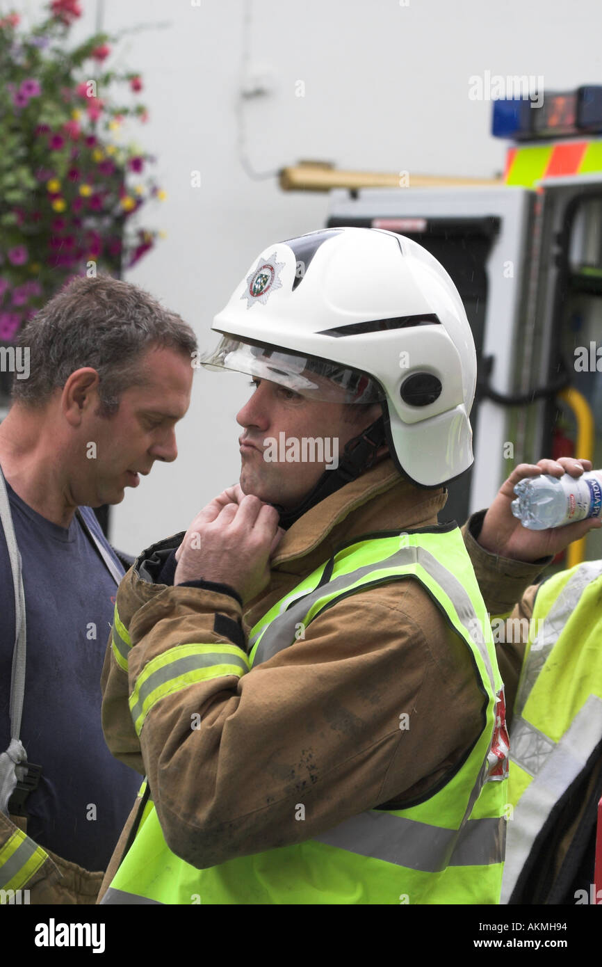 Fire brigade officer hi-res stock photography and images - Alamy