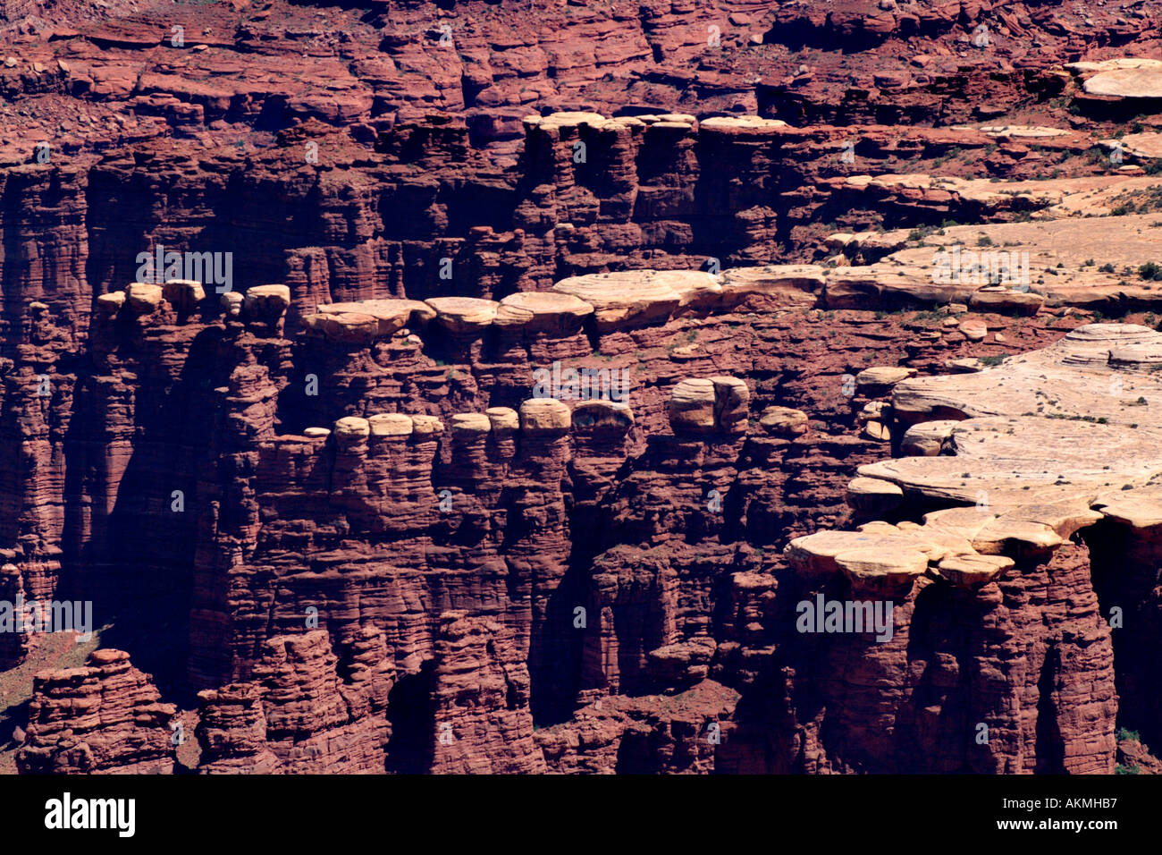 White Rim Towers at Canyonlands National Park Moab Utah USA Stock Photo ...