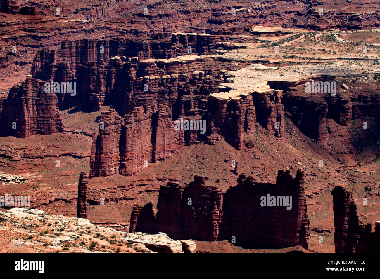 White Rim Towers at National Park Moab Utah USA Stock Photo - Alamy