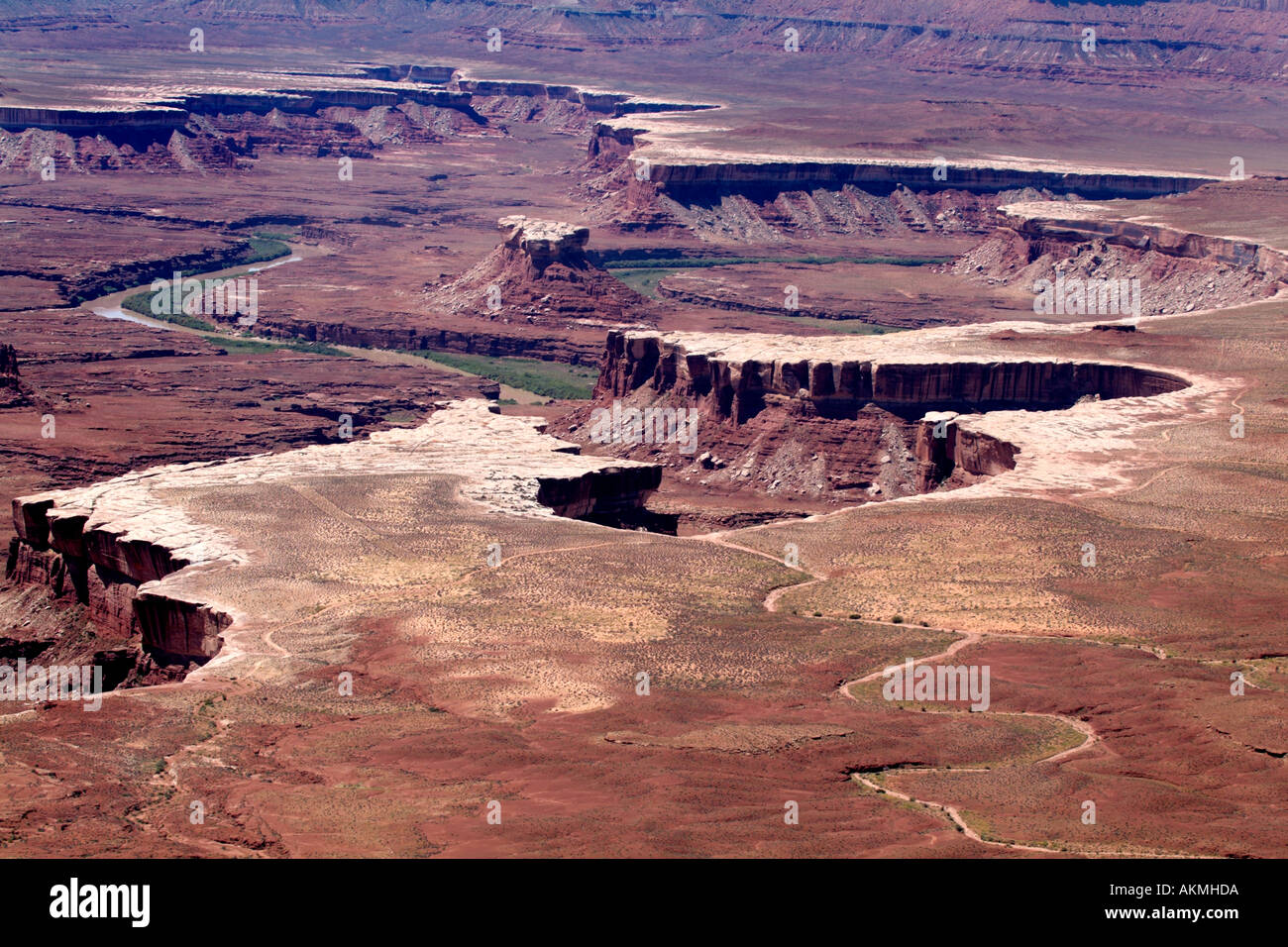 White Rim Along the Green River Canyonlands National Park Moab Utah USA ...