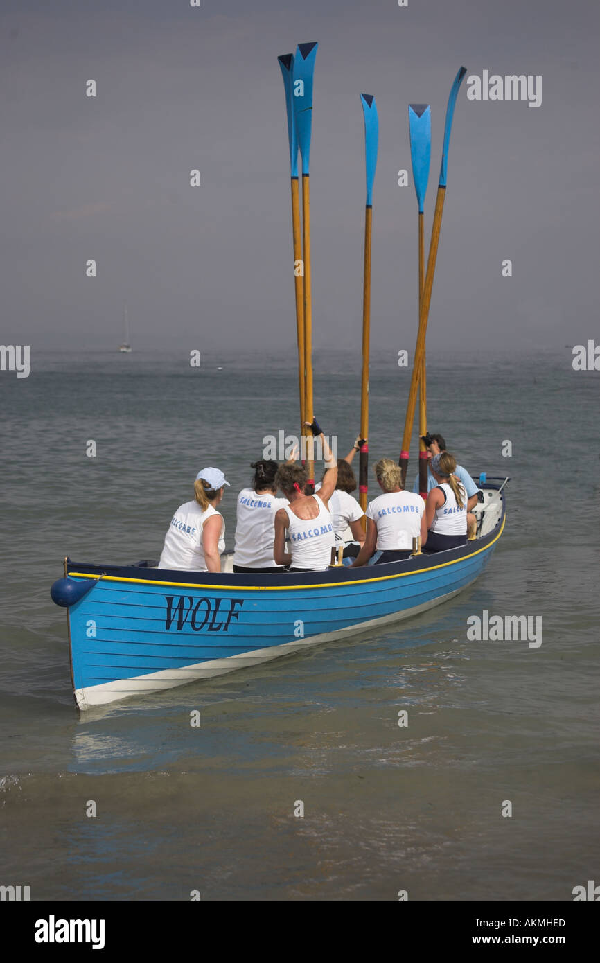 Gig Racing Looe Cornwall UK Stock Photo - Alamy