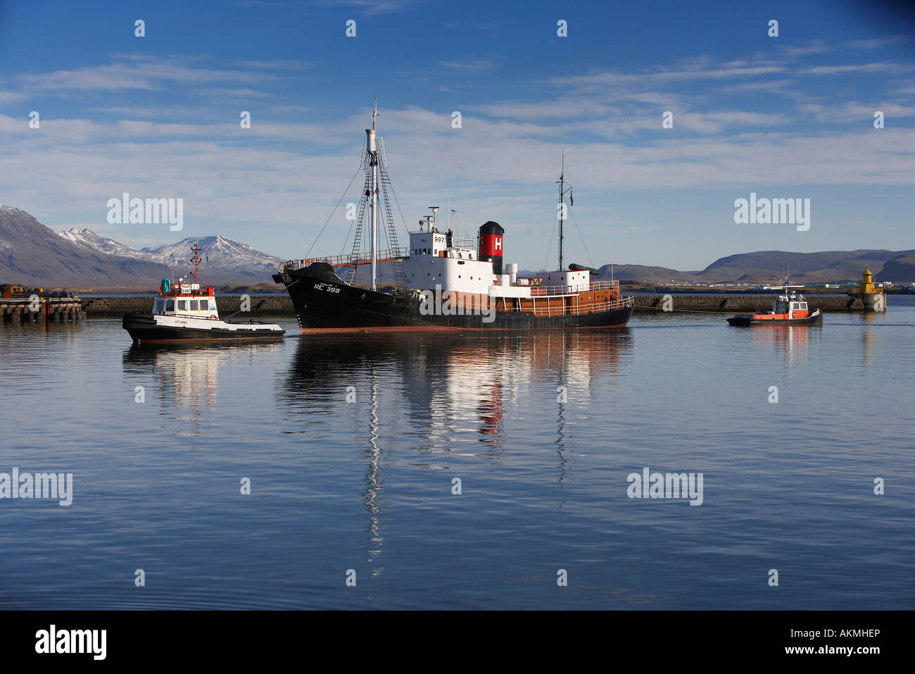 Whale trawler Hvalur 9 Stock Photo - Alamy