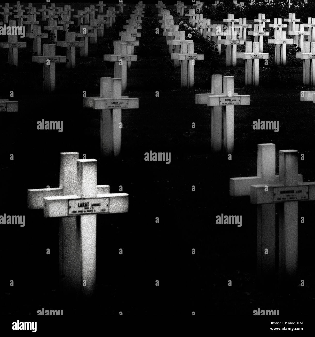 Crosses in a Graveyard Stock Photo - Alamy