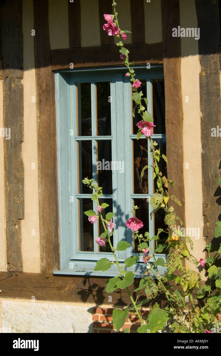 Norman Cottage with Flowers Normandy France Stock Photo - Alamy