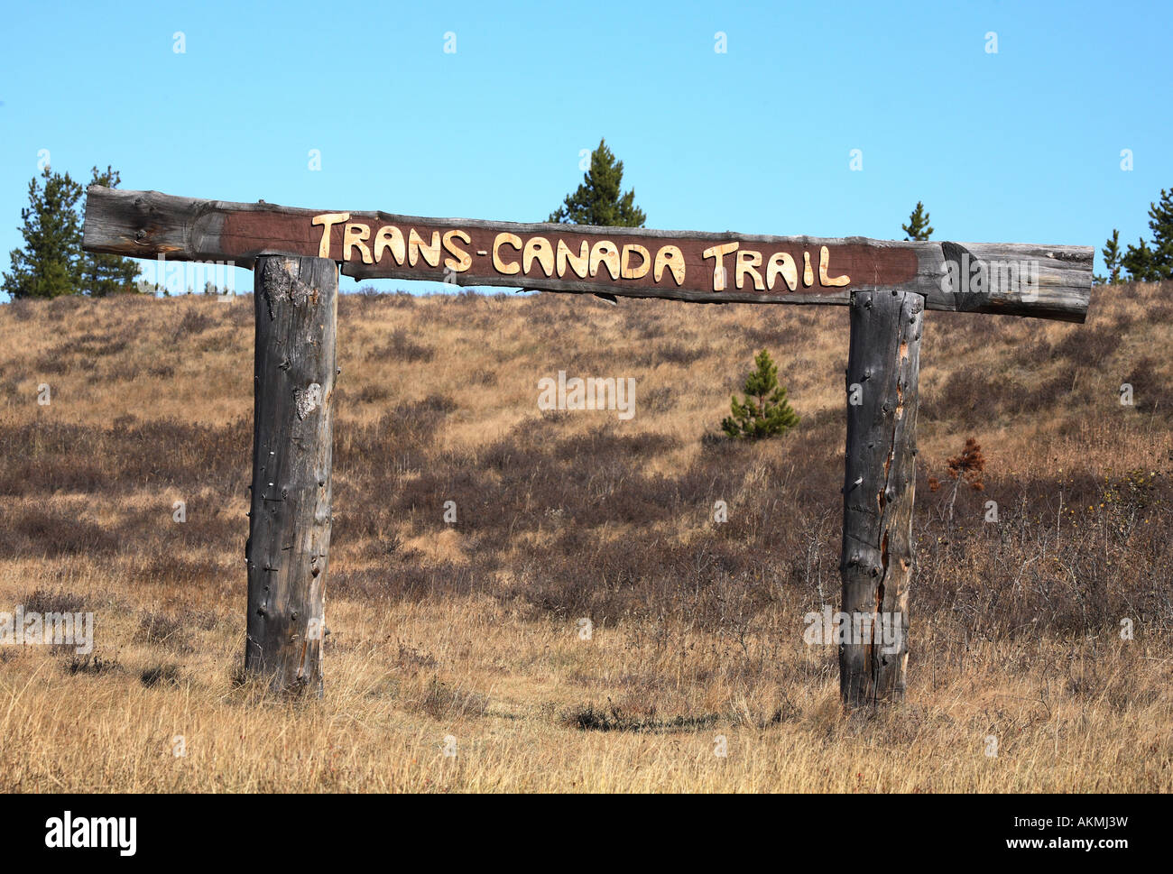 sign at Cypress Hills Provincial Park Saskatchewan Stock Photo - Alamy